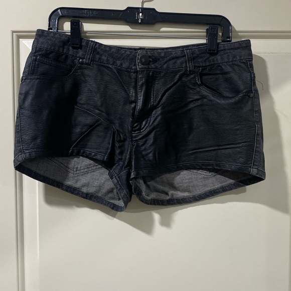 Forever 21 | Shorts | Half Leather Half Denim Shorts | Poshmark